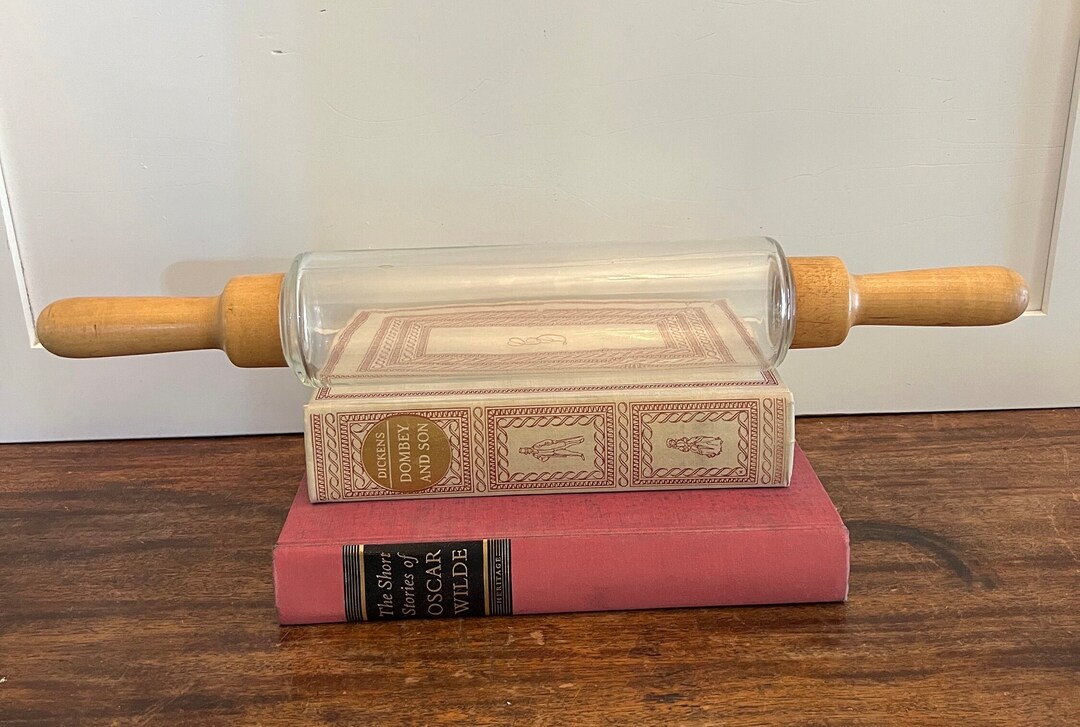 Antique Glass Rolling Pin Vintage Glass Rolling Pin Kitchen Antique ...