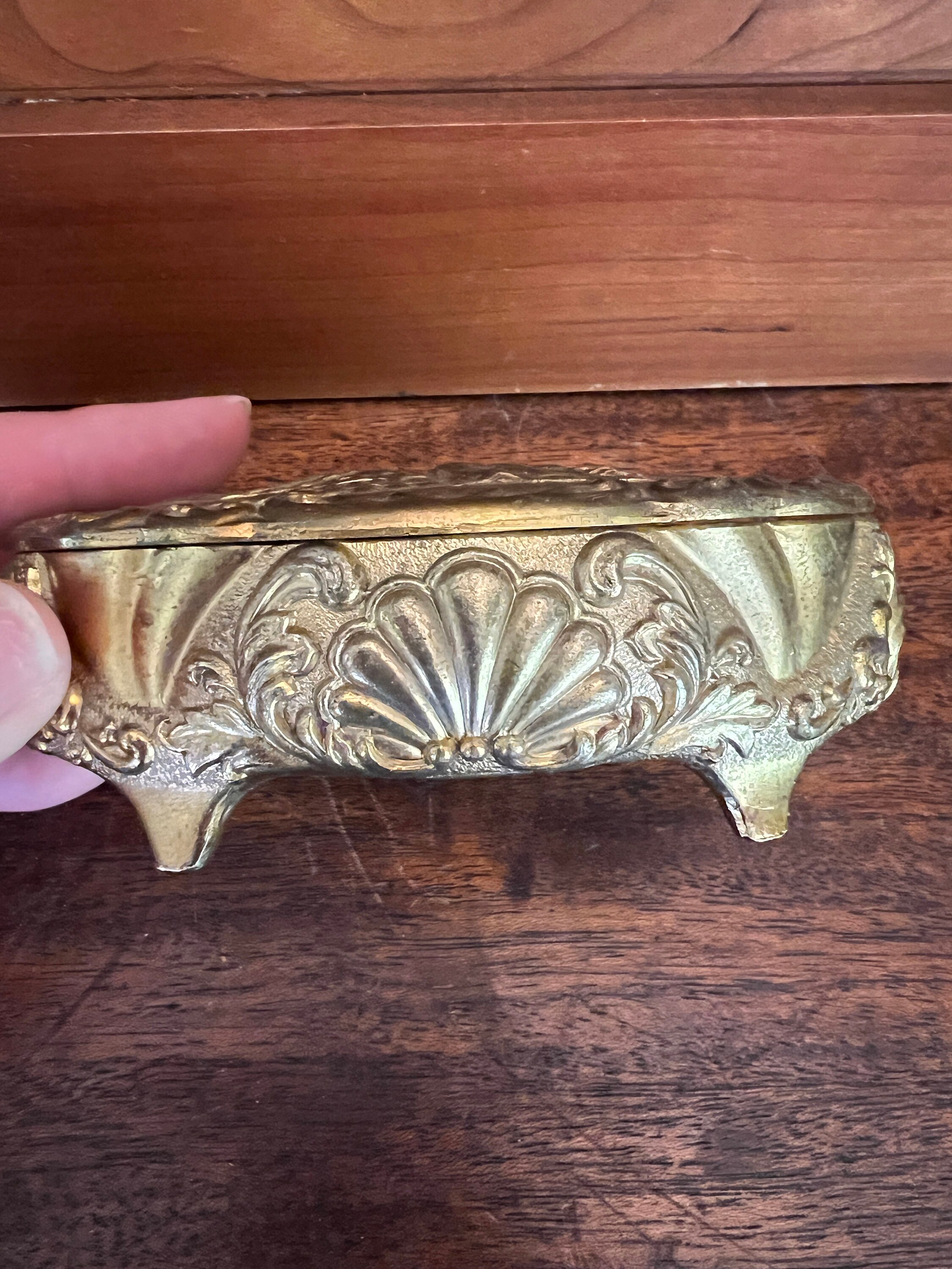 Victorian Embossed Jewelry Box - Etsy