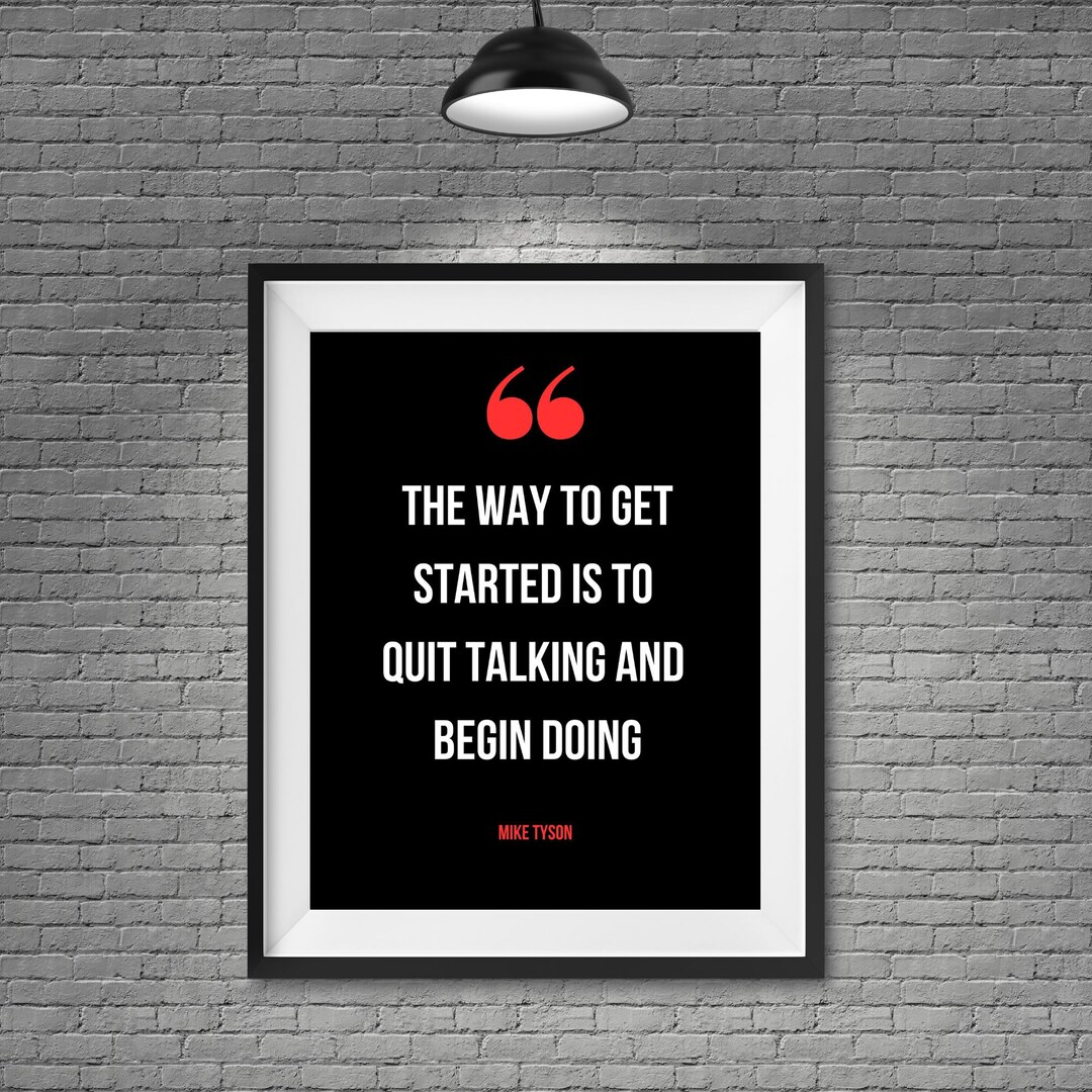 Mike Tyson Wall Art, Mike Tyson Quote, Iron Mike Tyson, Boxing Quotes ...