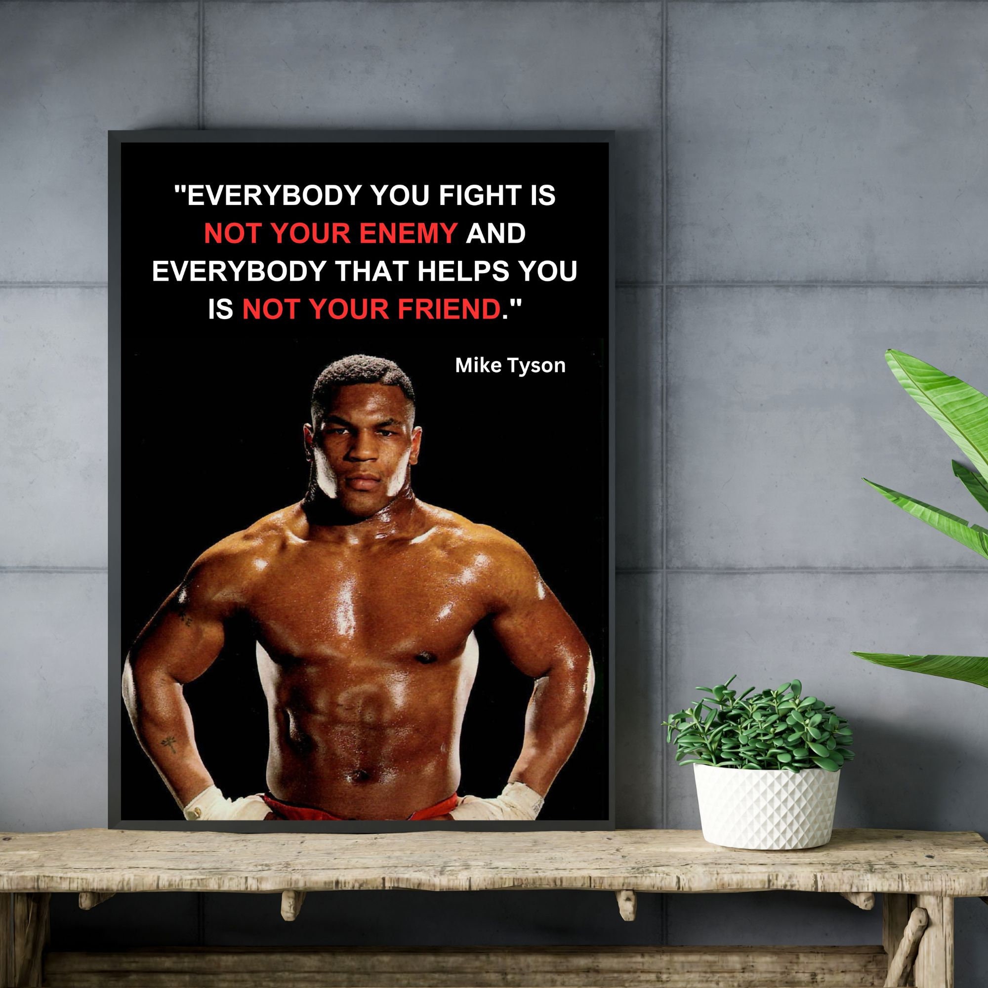 Mike Tyson Wall Art Mike Tyson Quote Iron Mike Tyson Mike - Etsy