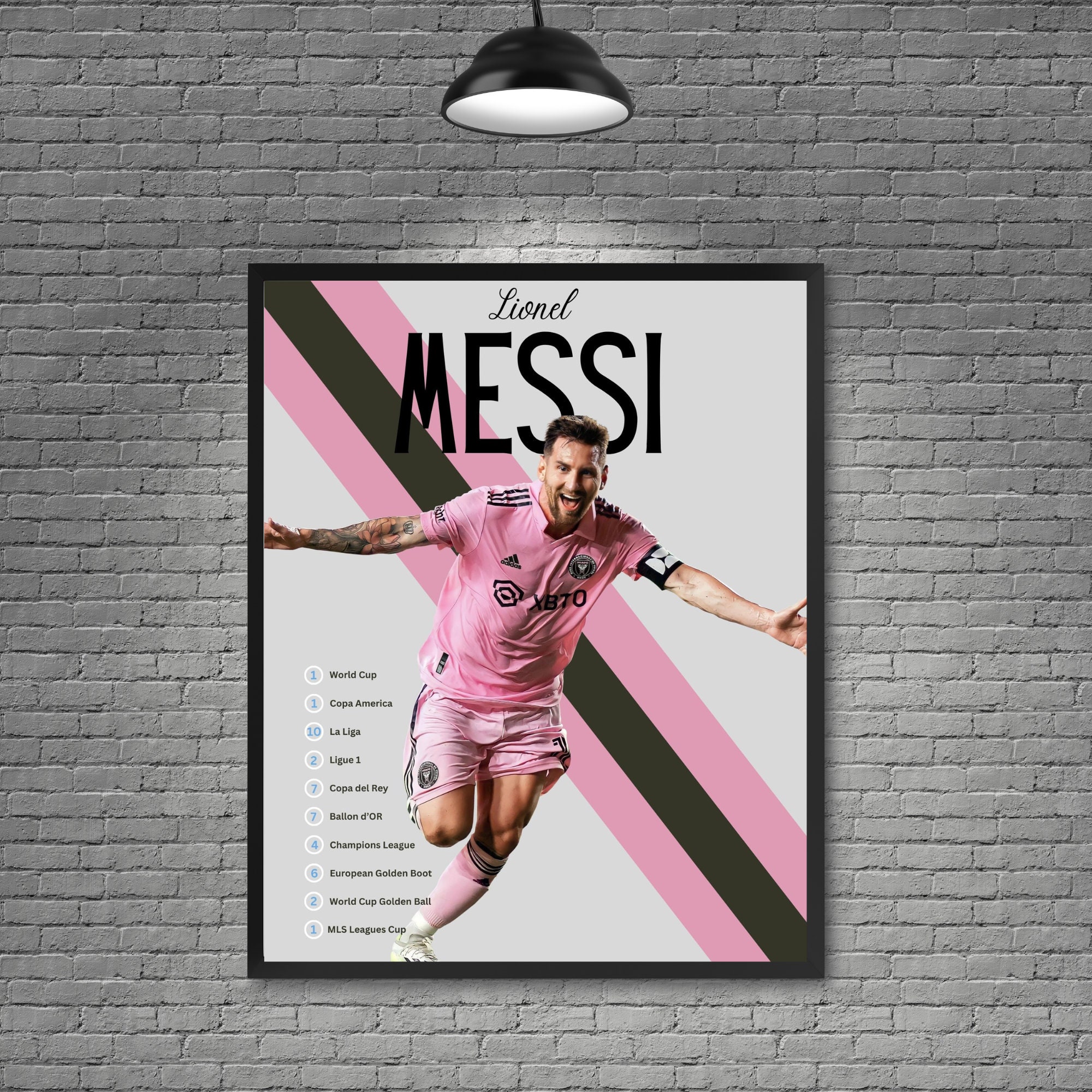 Lionel Messi , Inter Miami , Messi Print, Messi Poster, Minimalist ...