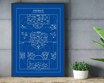 Chelsea FC Canvas - Etsy