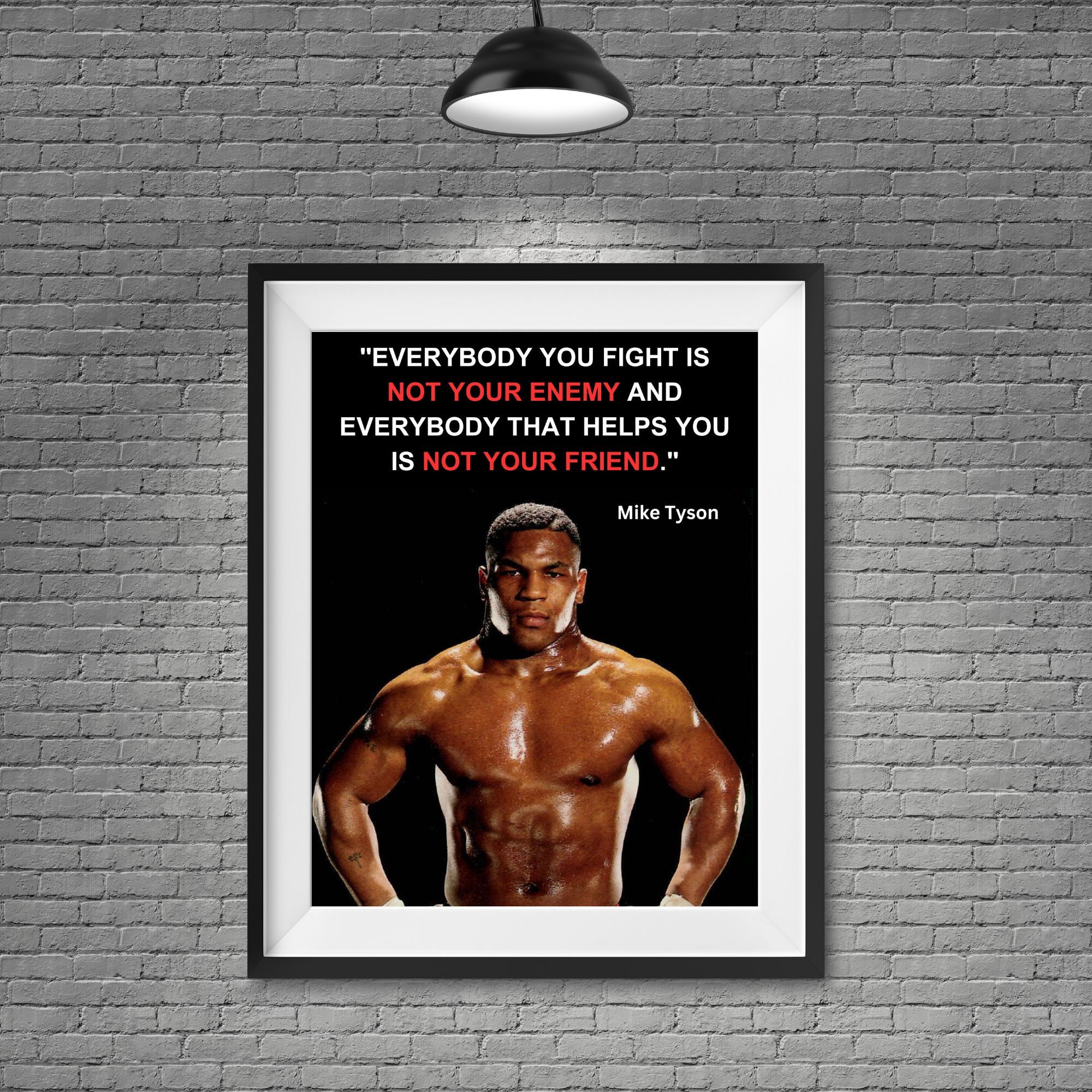 Mike Tyson Wall Art, Mike Tyson Quote, Iron Mike Tyson, Mike Tyson ...