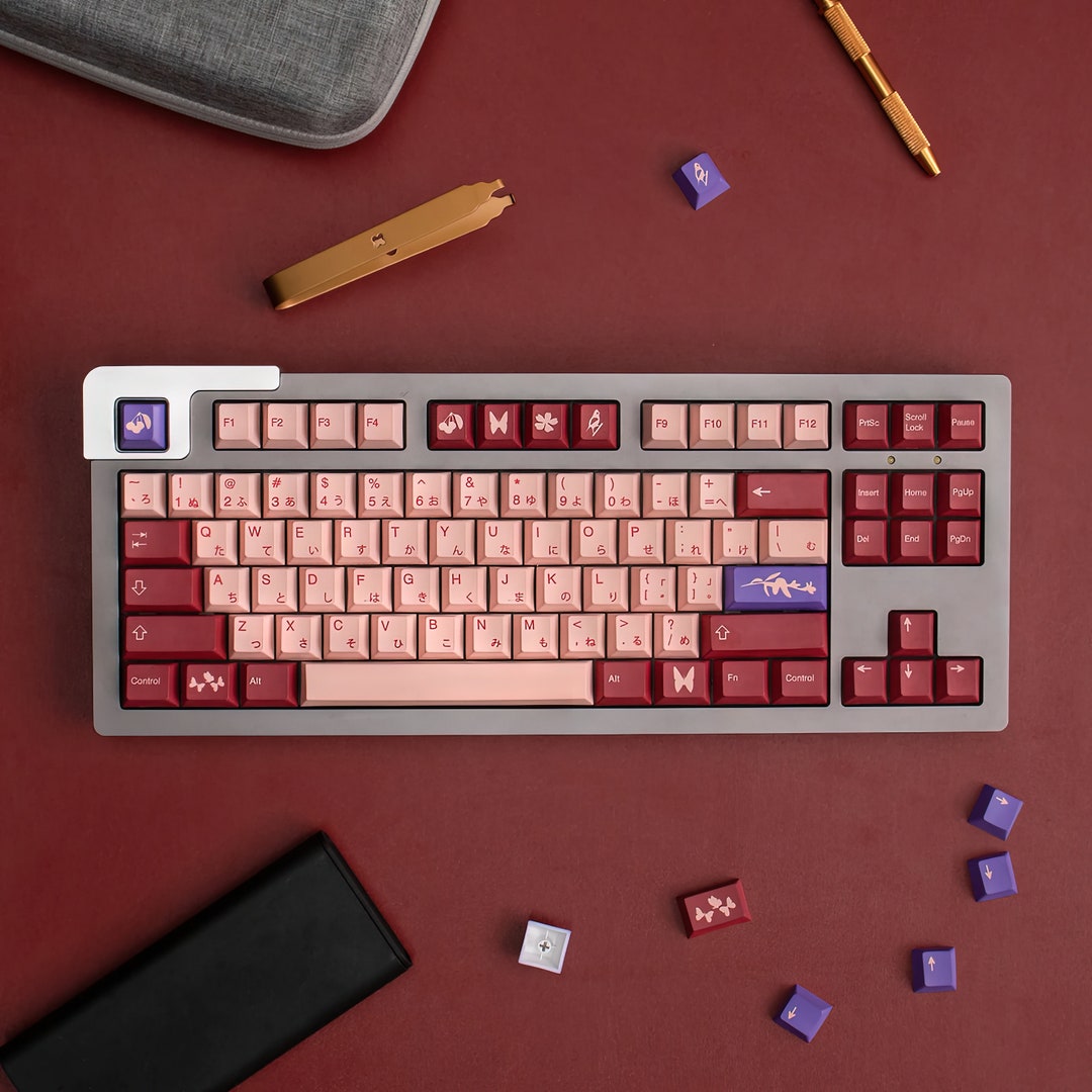 Blossom Pink Keycap Set, Cherry Profile, PBT, Cherry MX Stem, Dye-sub ...