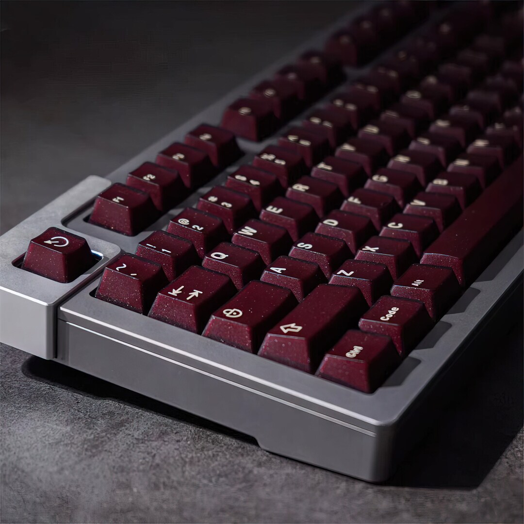 Red Crystal Claret Keycap Set Cherry Profile, Dye Subbed ABS, Cherry MX ...