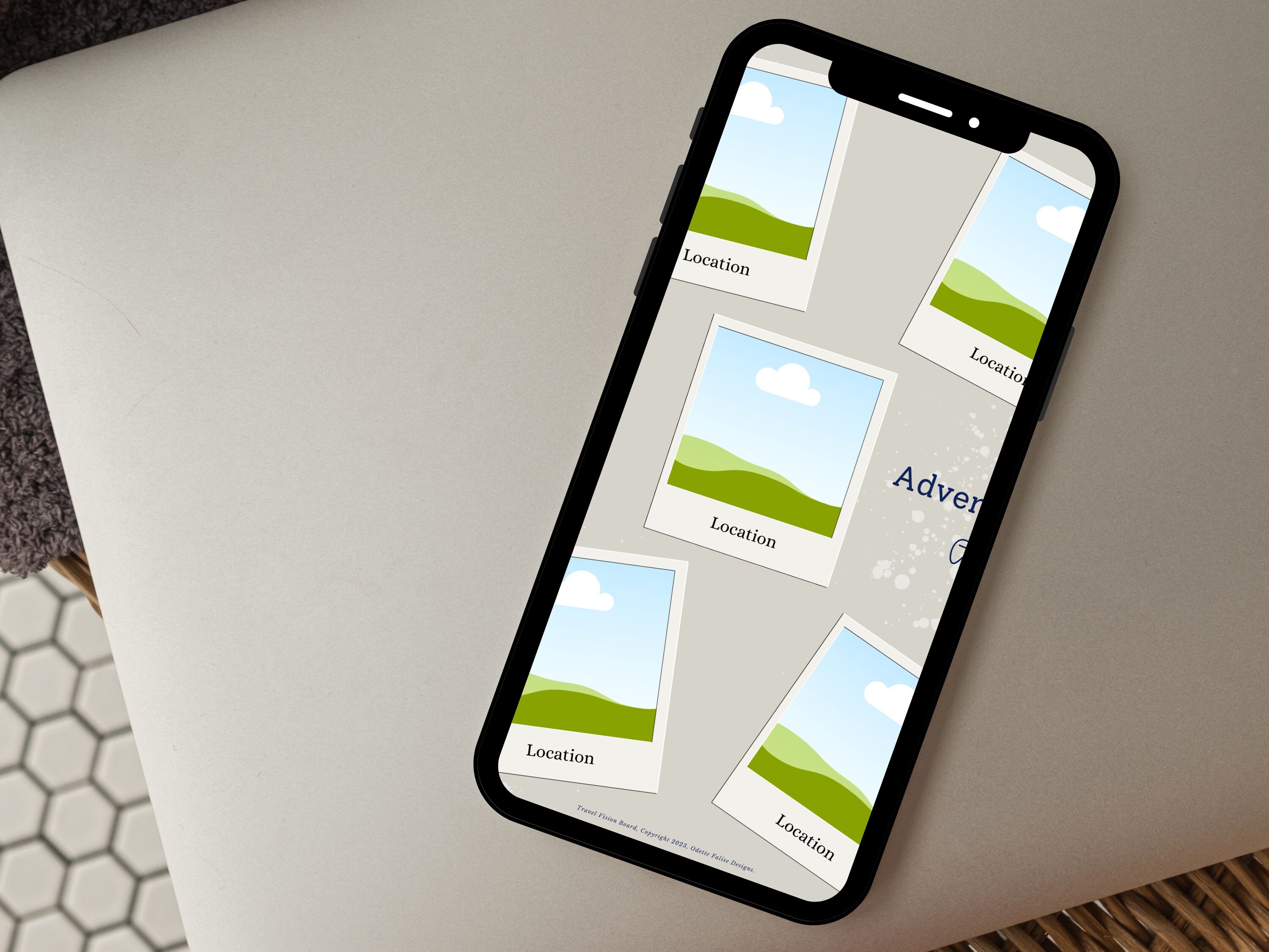 2024 Travel Vision Board Template for CANVA, Canva List, Editable ...