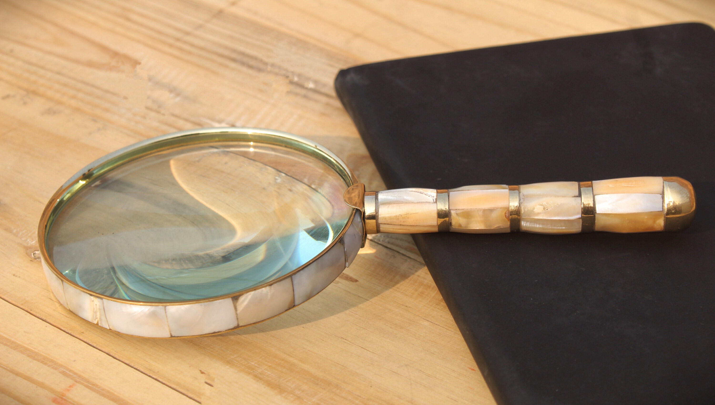 Brass Vintage Handheld Magnifier Reading Magnifying Glass - Etsy
