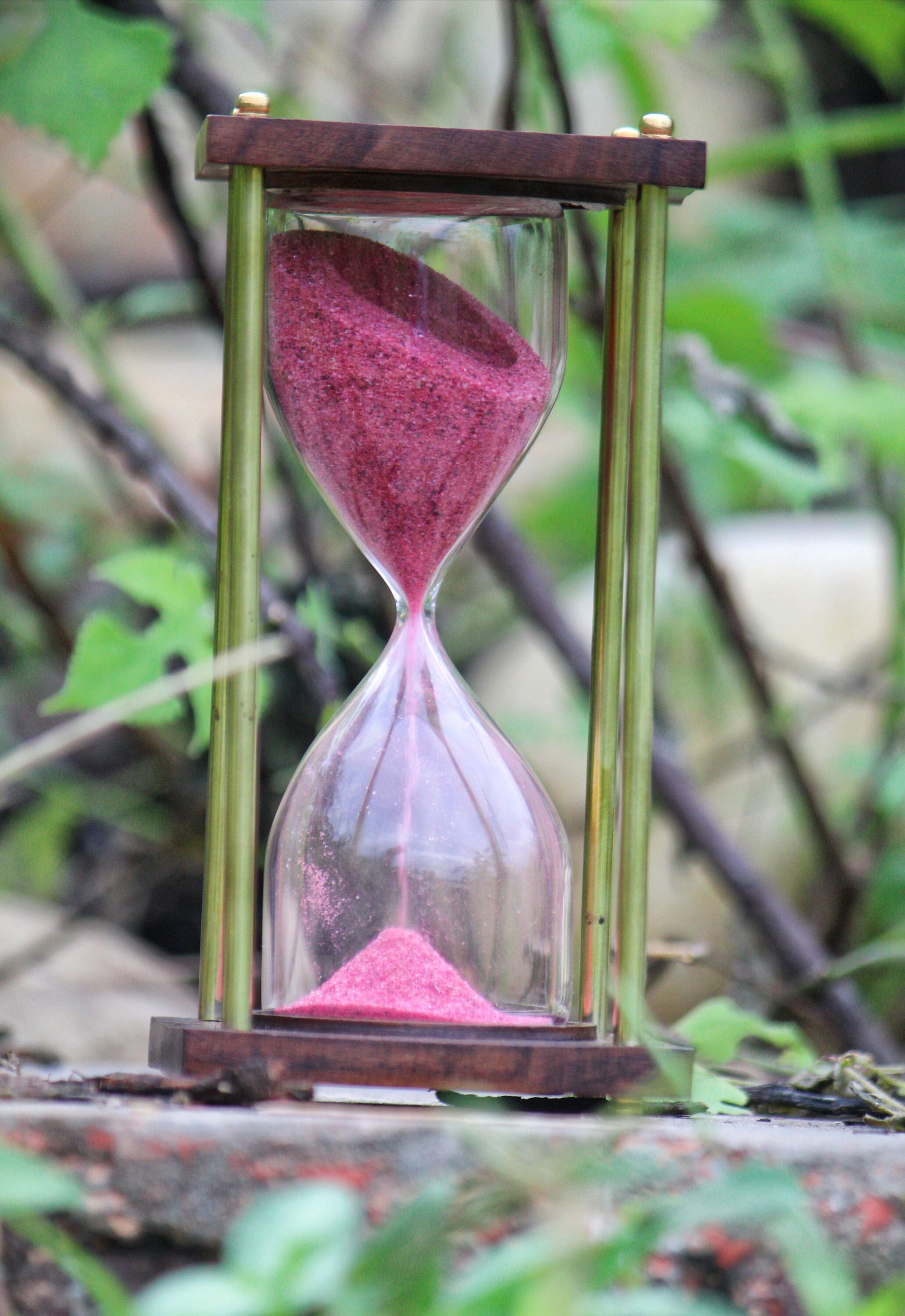 Personalized Wooden Fillable Hourglass, Vintage Ceremony, Unity Sand ...