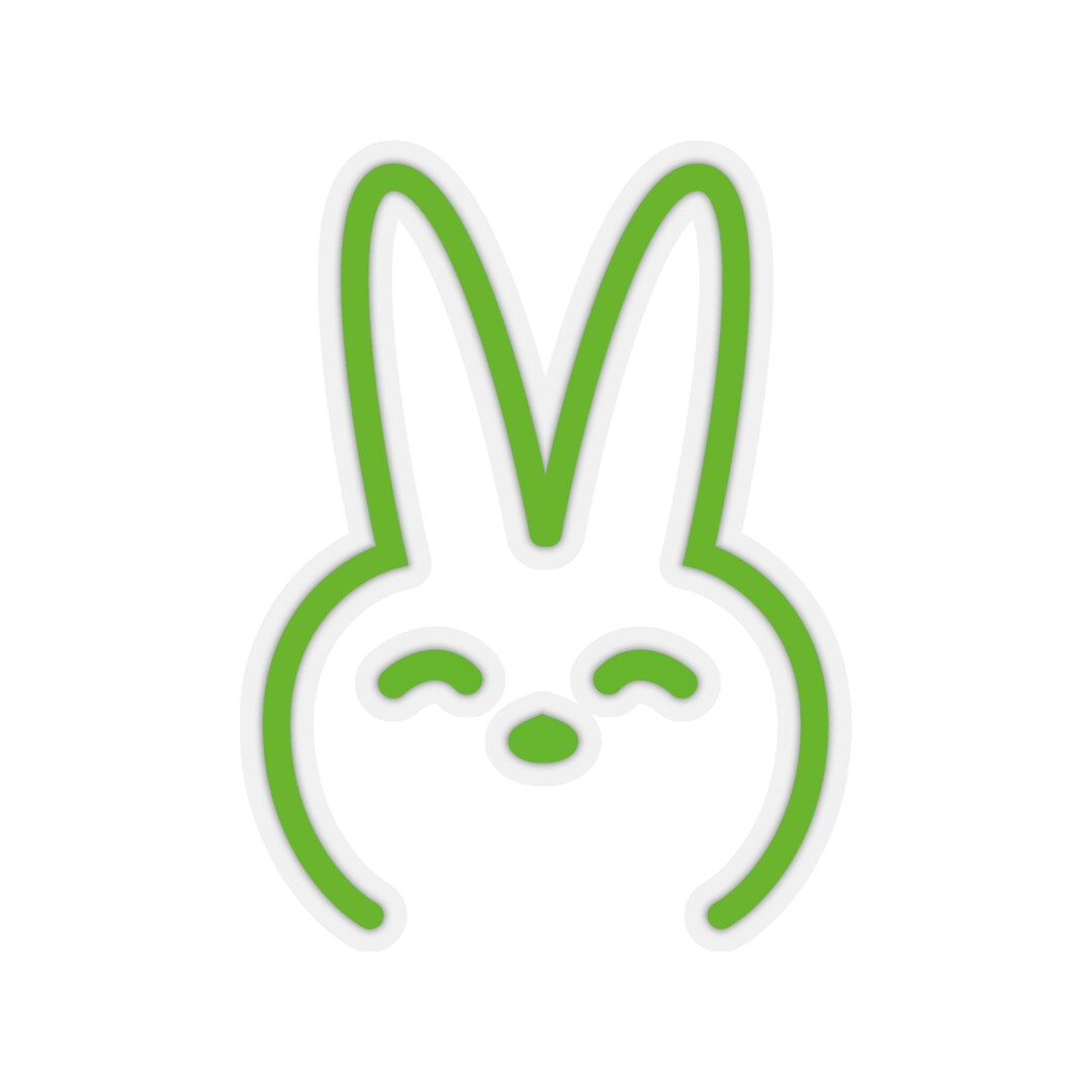 Bunny Outline Sticker Made by Rondalynn - Etsy