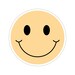 Happy Face Sticker - Etsy