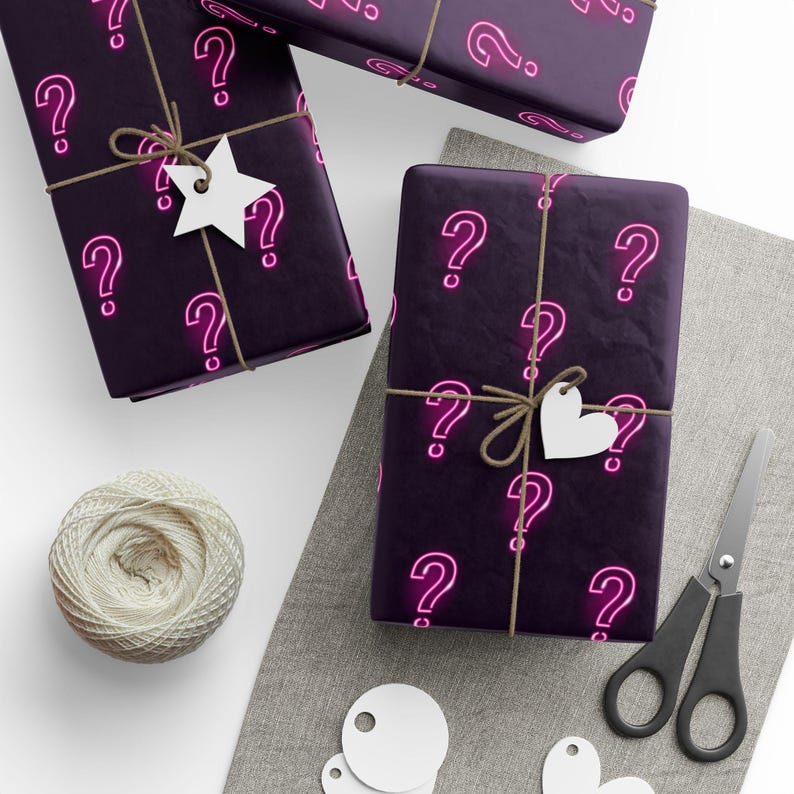 Question Mark Wrapping Paper - Etsy