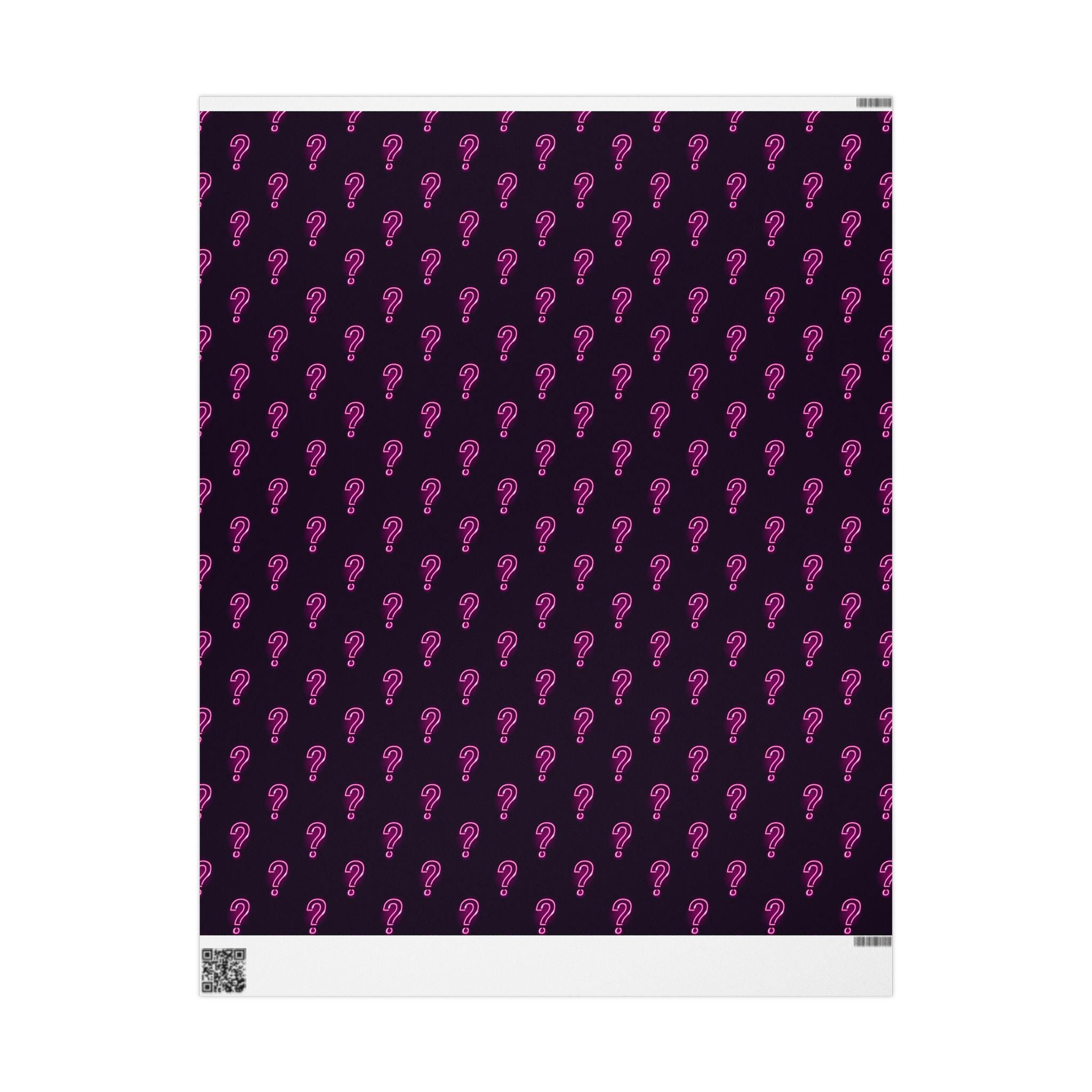 Question Mark Wrapping Paper - Etsy