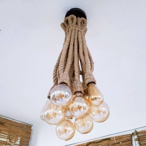 Rope Lamp - Etsy