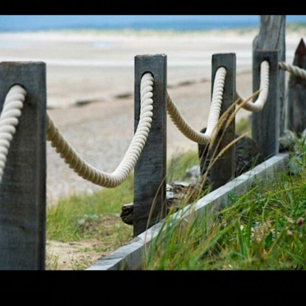 Wooden Rope Fence - Etsy