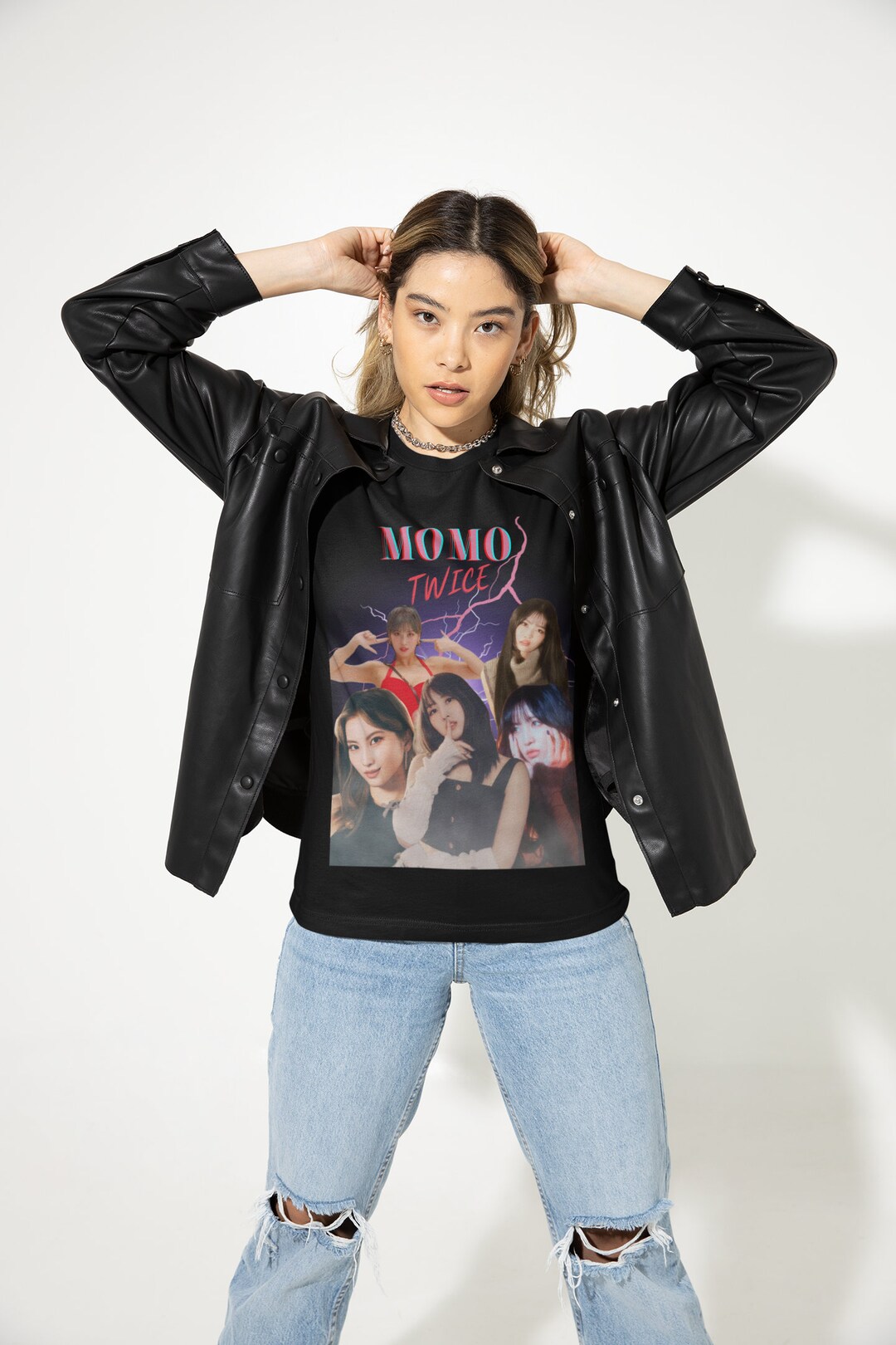 Twice Momo 90s Vintage Collage Shirt - Etsy