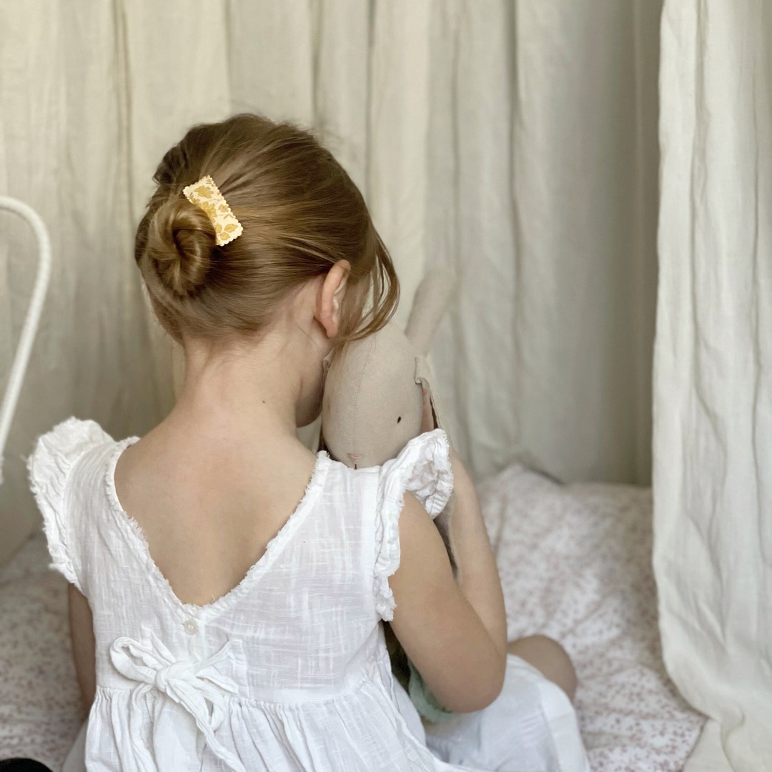 Classic Scallop Clips Liberty Capel Dandelion - Etsy