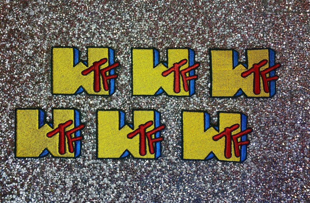Wtf Embroidered Patch | Iron on Patch | Sew on Patch | Appliqué - Etsy