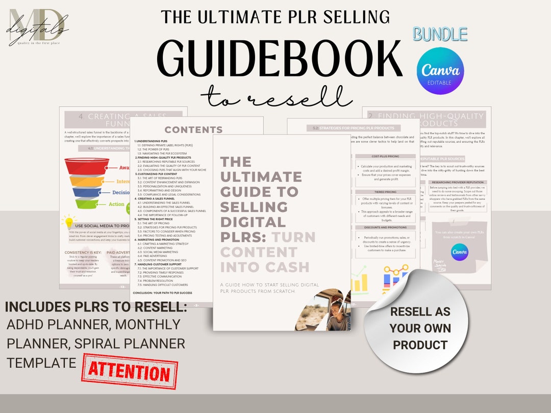 PLR, Resell, Commercial Use, How to Make Money Selling PLR, Canva ...