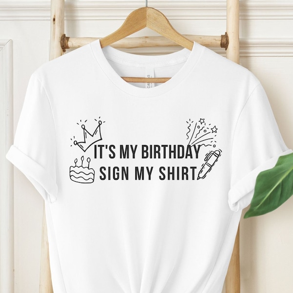 Sign My Shirt - Etsy