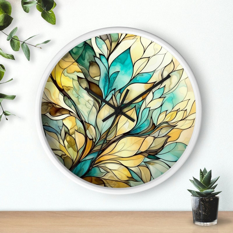 Fused Glass Wall Clock - Etsy