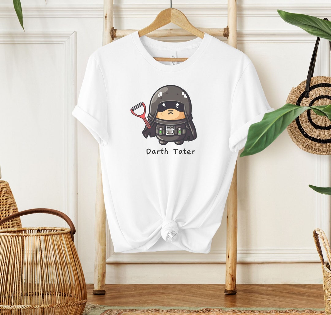 Unisex Darth Tater Shirt, Cute and Funny Potato in Dark Side Costume ...