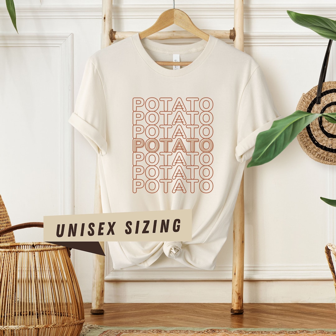 Cascade Repeating Potato Shirt, Seven Layers of Tater Style, Fun Gift ...
