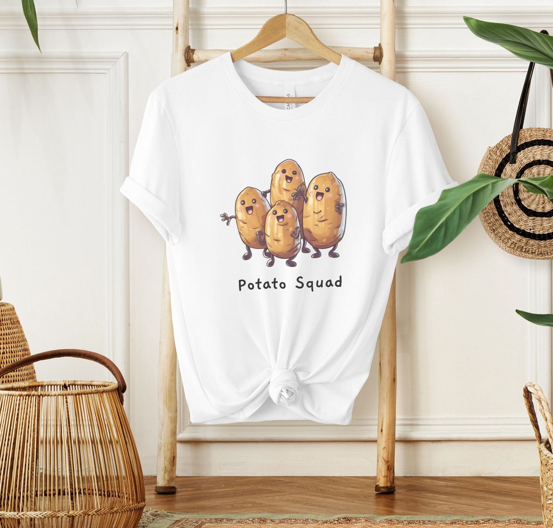 Potato Squad Shirt Featuring 4 Potatoes, Potato Group T-shirt, Tater ...