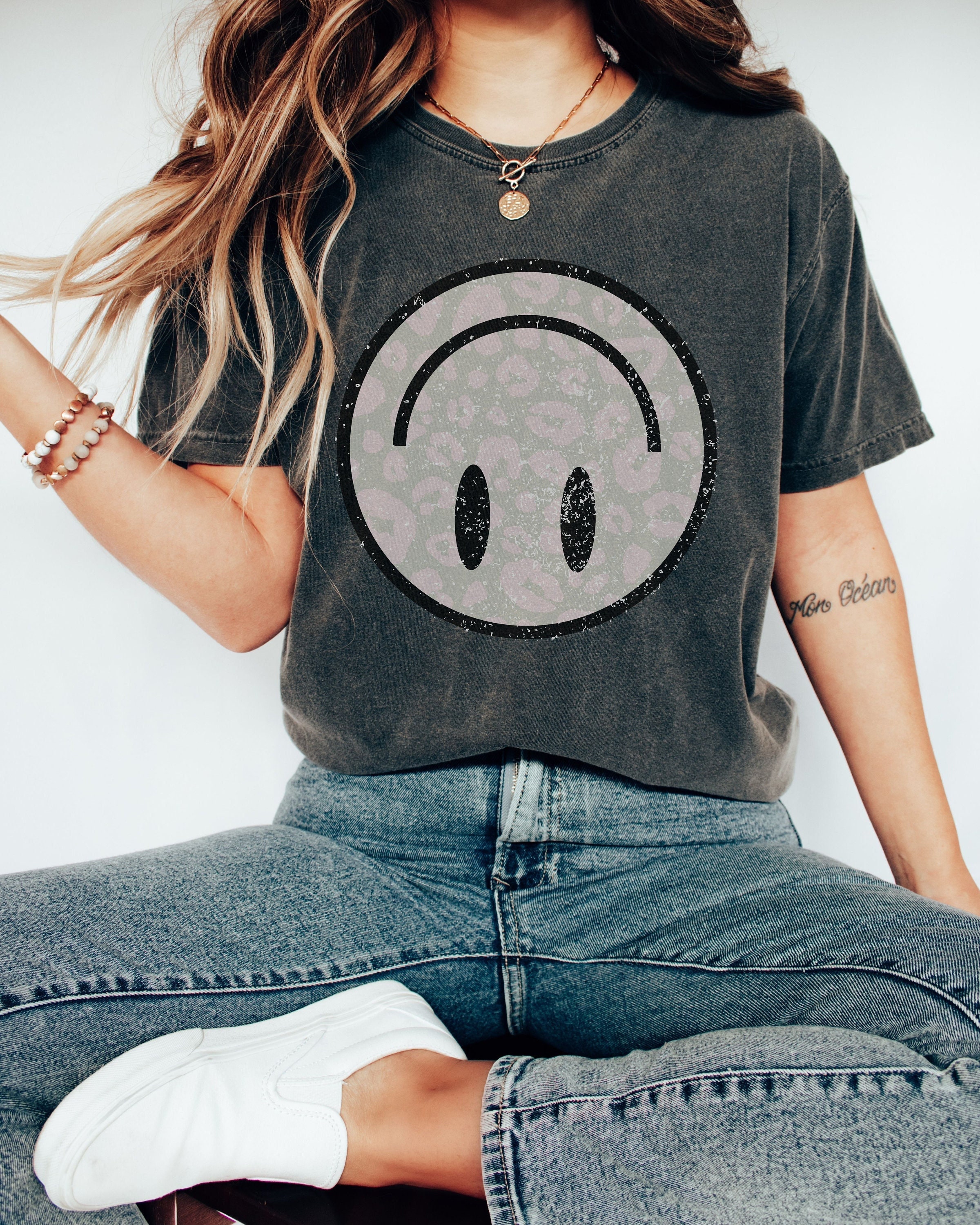 Comfort Colors Upside Down Smiley Face Shirt, Sarcastic T-shirt ...