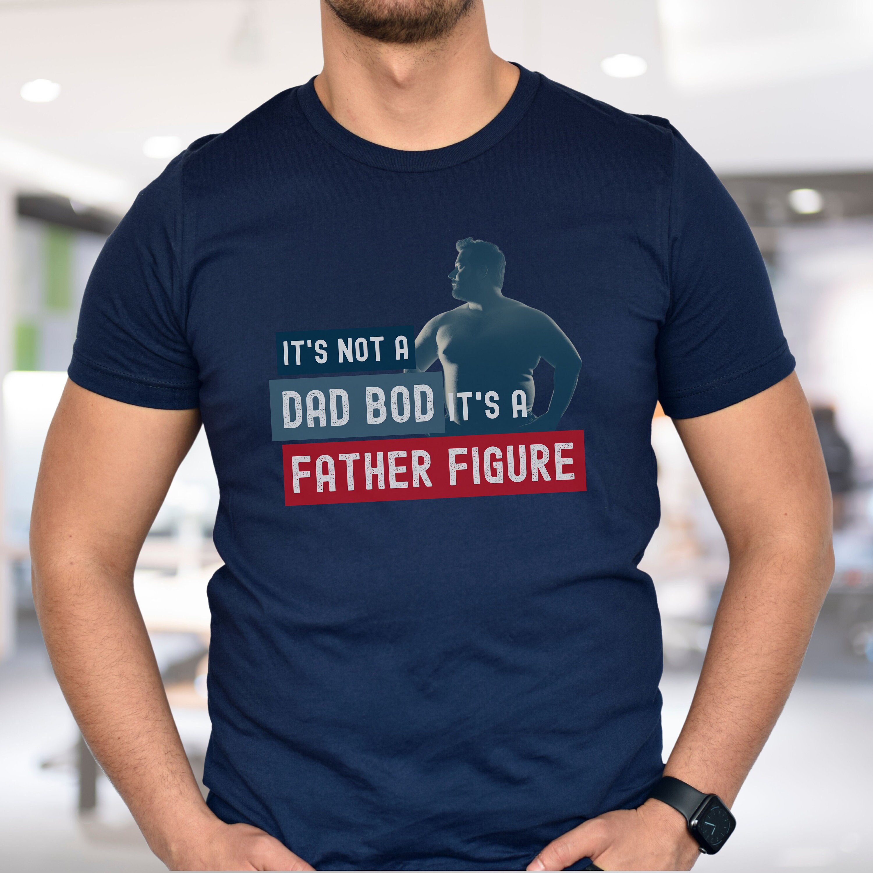 Funny Dad Bod Father Figure T-shirt 100% Premium Airlume Combed and ...