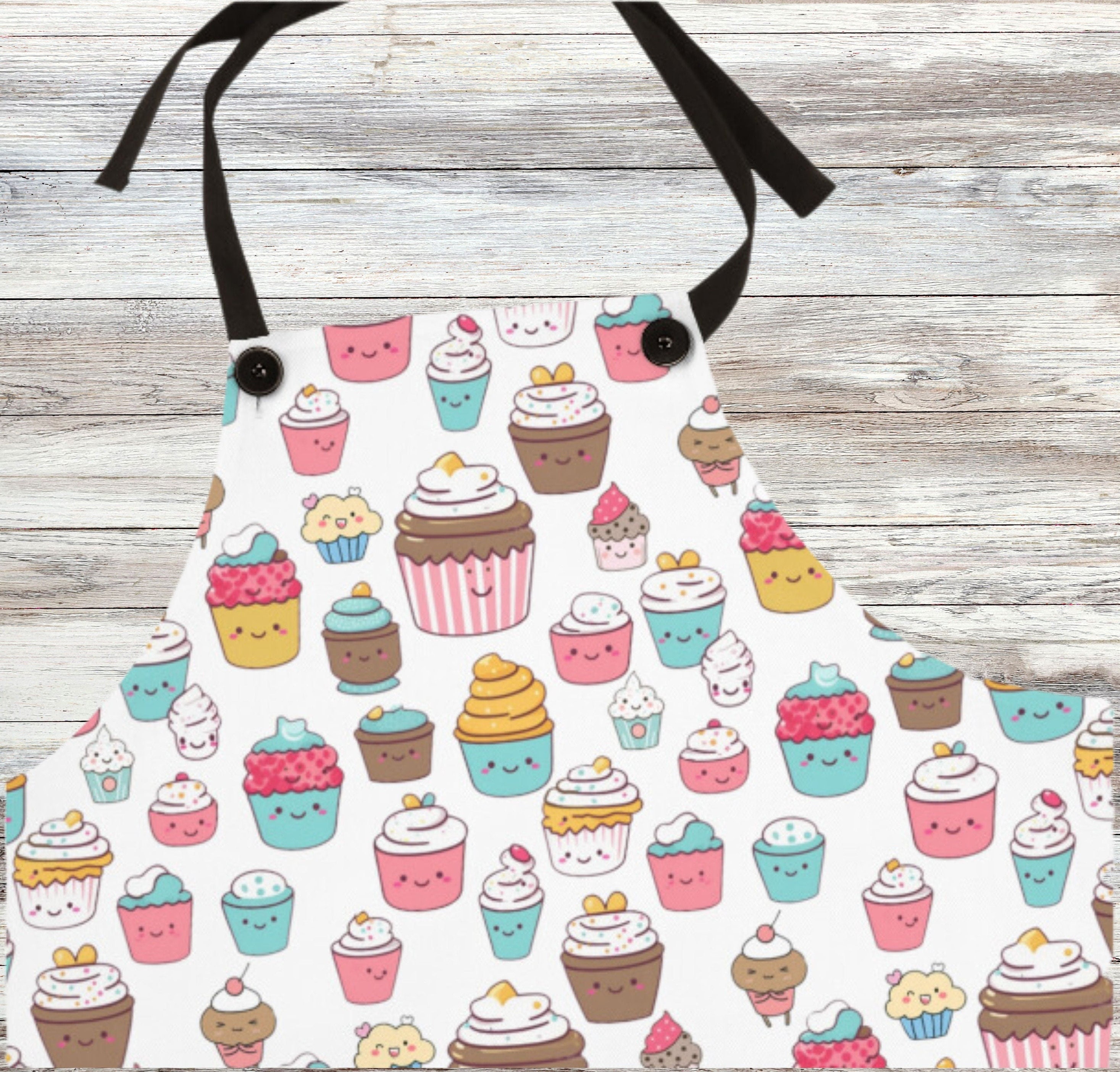 Cupcake Apron Kawaii Cupcakes Apron for Cooking Fun Baking - Etsy