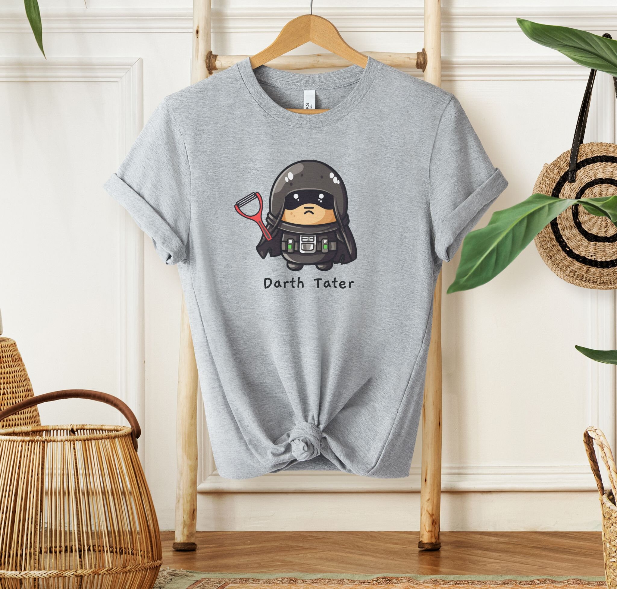 Unisex Darth Tater Shirt, Cute and Funny Potato in Dark Side Costume ...