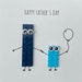 Father's Day Card Featuring Genuine LEGO Pieces, LEGO Card, Fathers Day ...