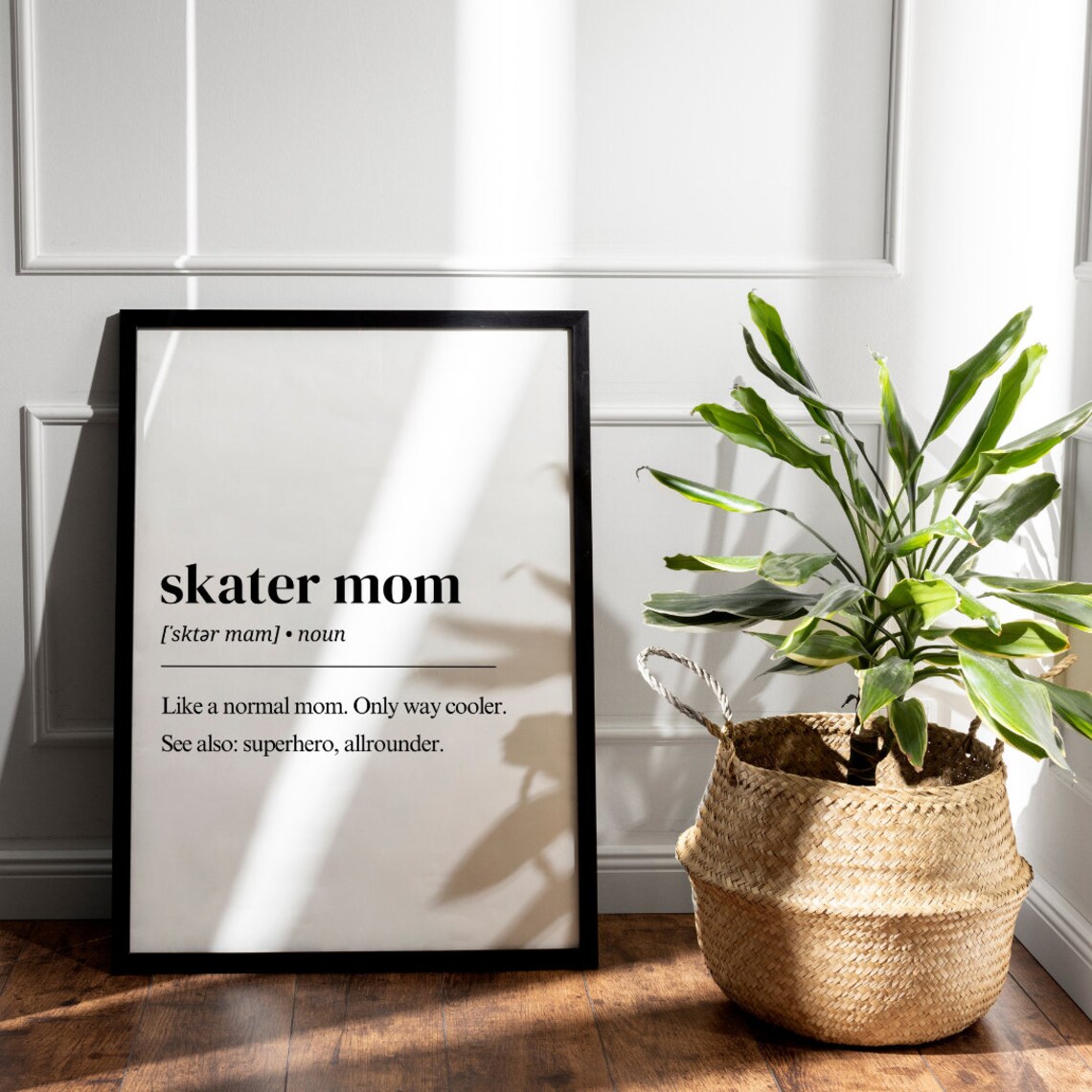 Skater Mom Definition Digital Download, Skateboarding Digital Print ...