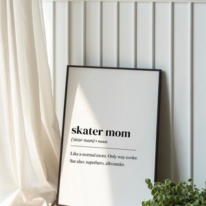 Skater Mom Definition Digital Download, Skateboarding Digital Print ...