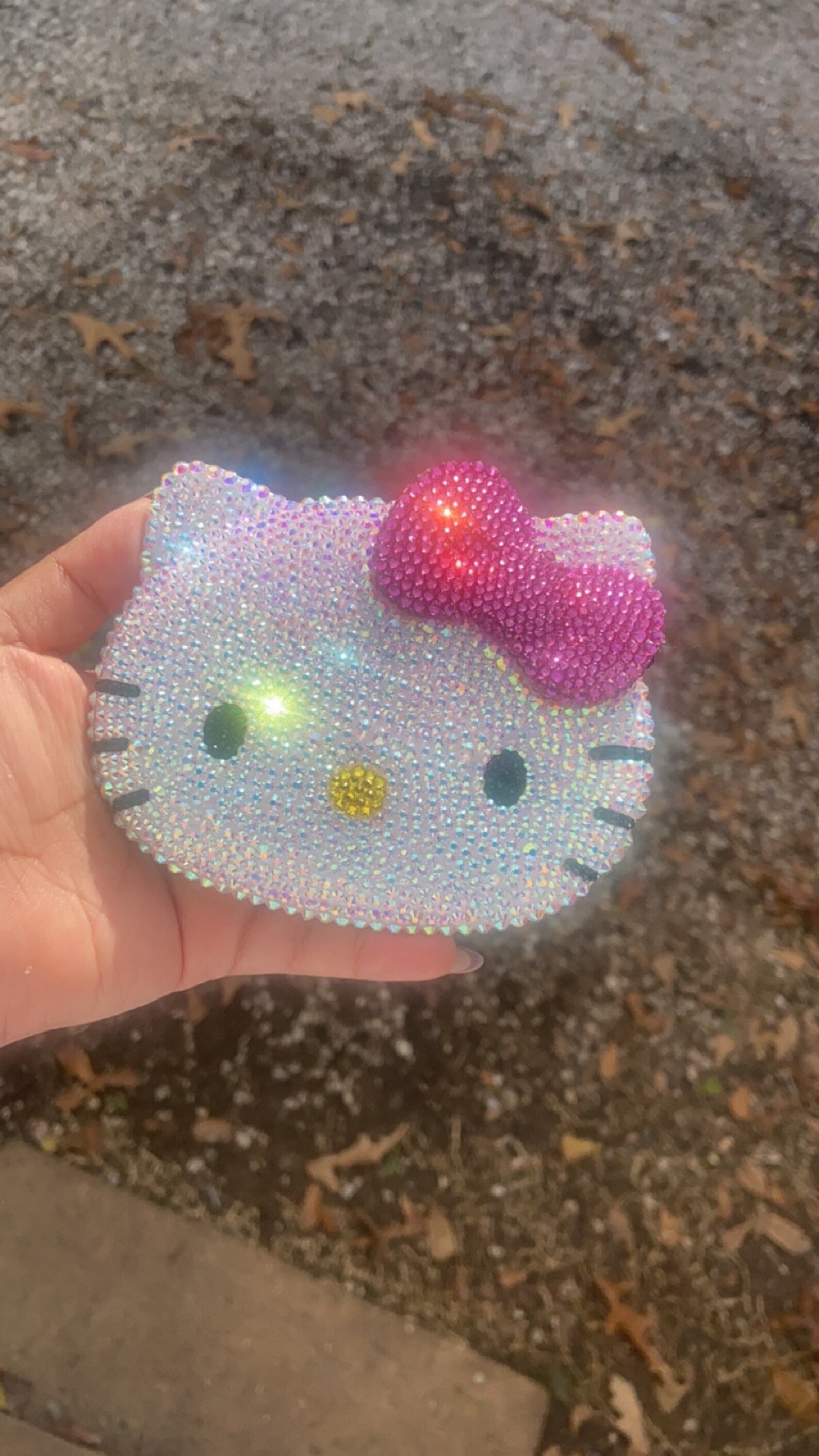 Hello Kitty Bedazzled Compact Hand Mirror - Etsy