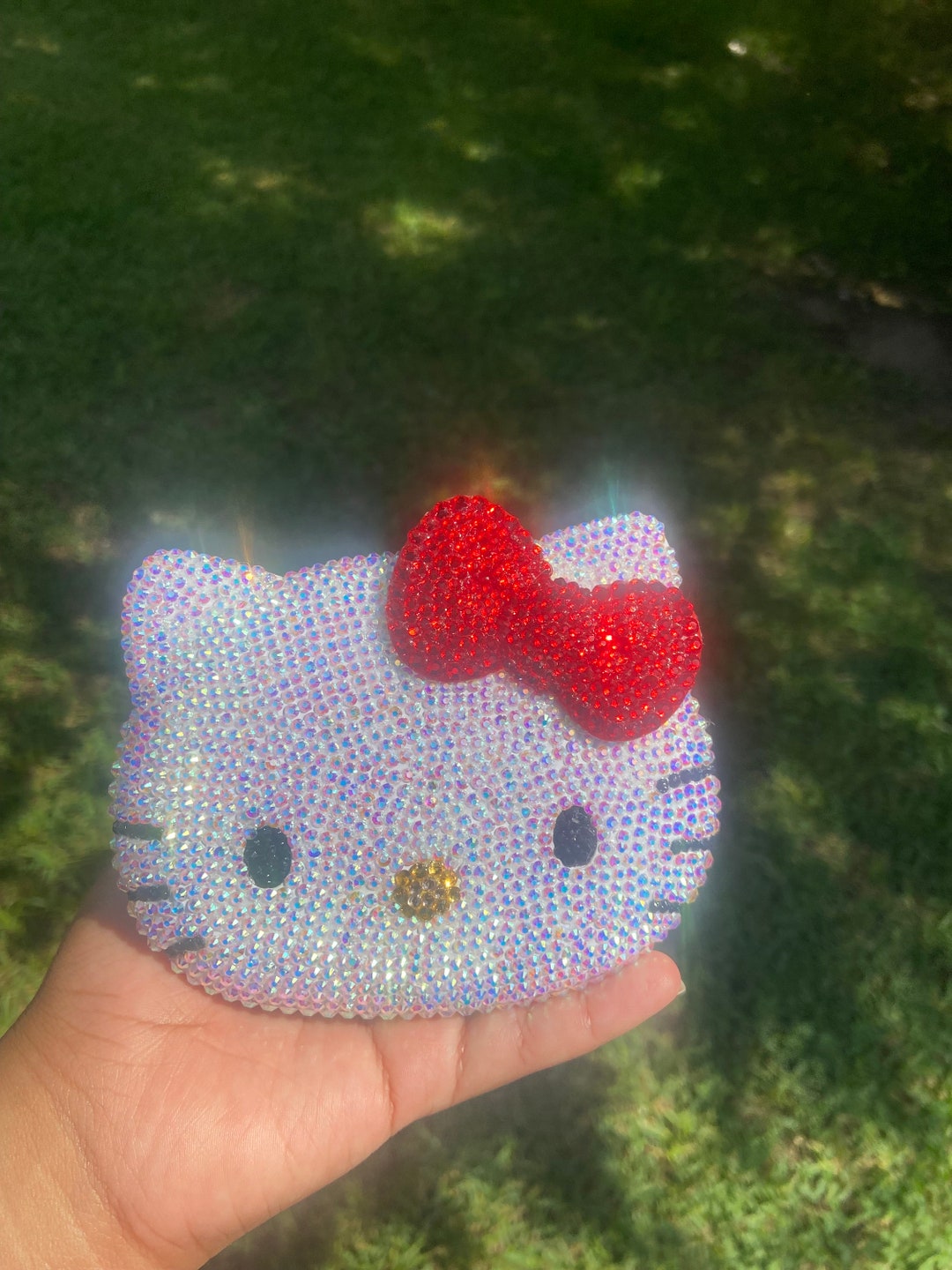 Hello Kitty Bedazzled Compact Hand Mirror - Etsy