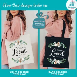 Floral Christian Tote Bag, Religious Canvas Tote, Bible Study Gift ...
