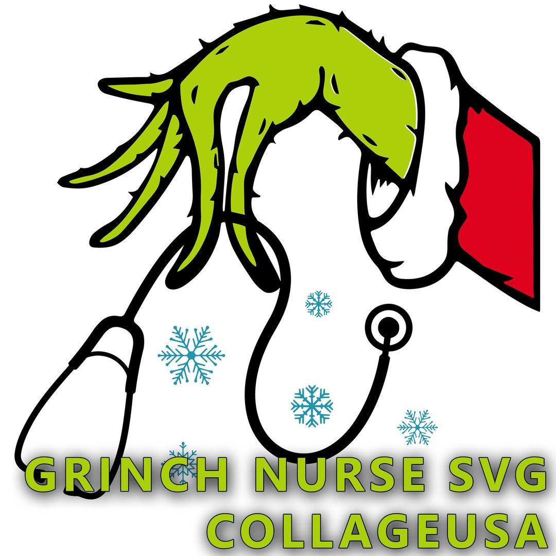Rinch Hand SVG PNG Grinch Svg Grinch Stethoscope SVG - Etsy UK