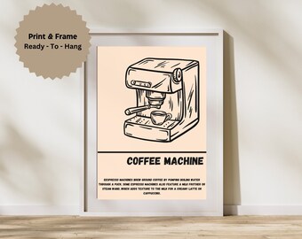 Cafe Poster Coffee Art Espresso Print Vintage Ad - Etsy