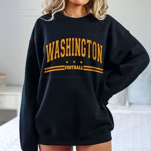 Original Vintage Washington Football Sweatshirt, Distressed Washington ...
