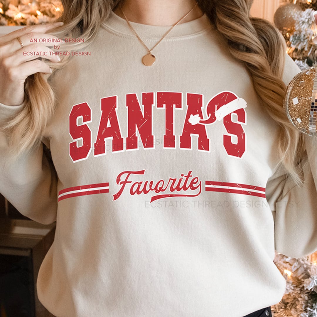 Vintage Santas Favorite Sweatshirt, Christmas Crewneck, Family ...