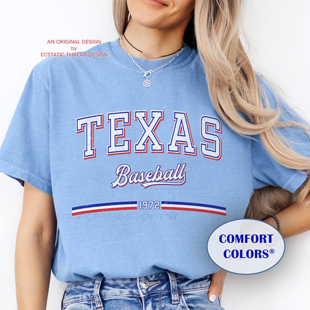 Vintage Texas Baseball Shirt, Baseball Texas Shirts, Comfort Colors ...