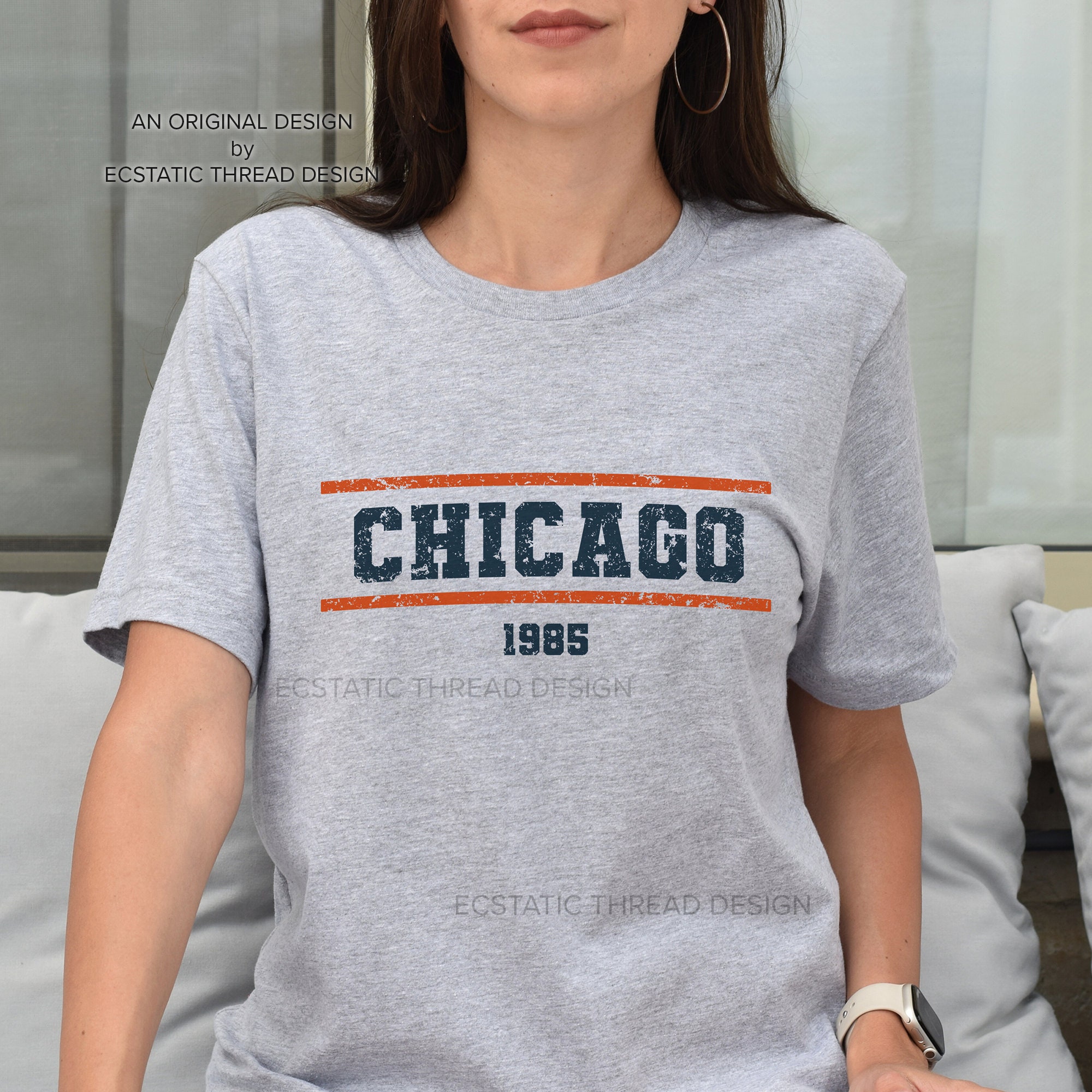 Chicago Football Shirt Women Vintage Chicago Shirt for Women - Etsy