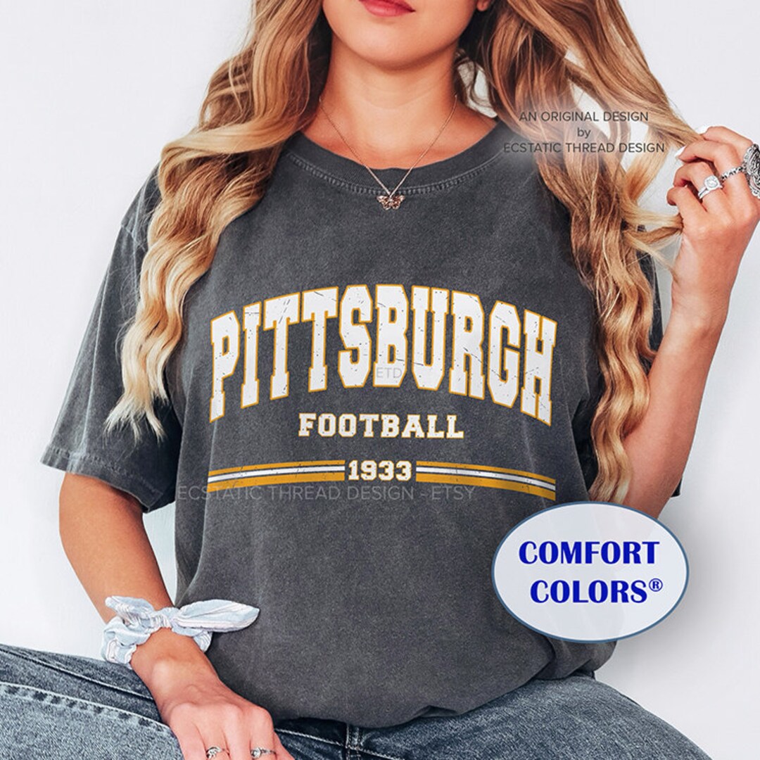 Vintage Pittsburgh Football Shirt, Comfort Colors®, Pittsburgh Football ...