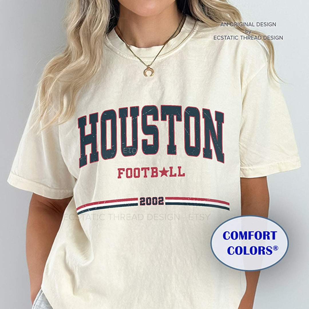 Vintage Houston Football Shirt, Distressed Houston Football Tshirt ...