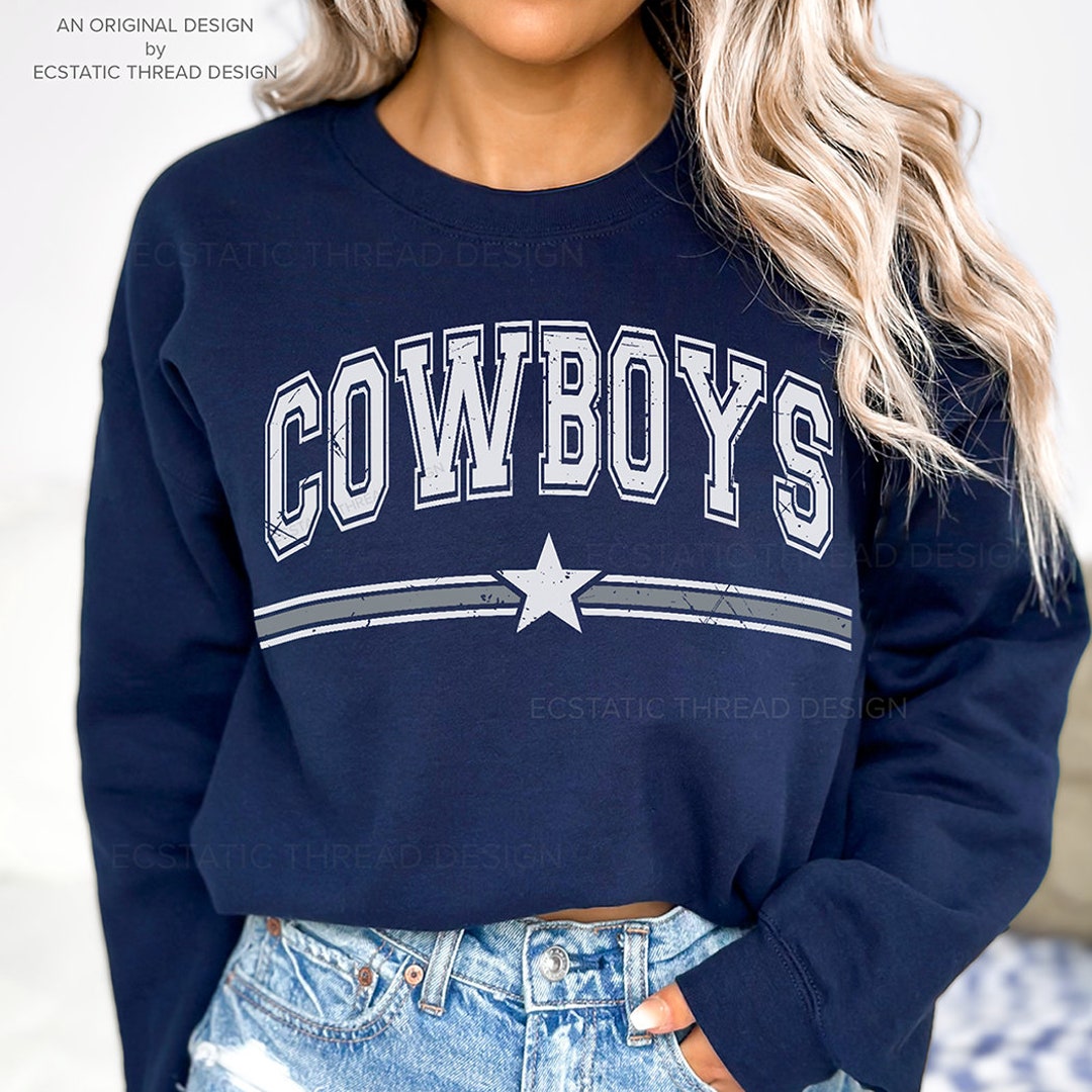 Original Vintage Cowboys Sweatshirt, Cowboys Cowgirls, Distressed ...
