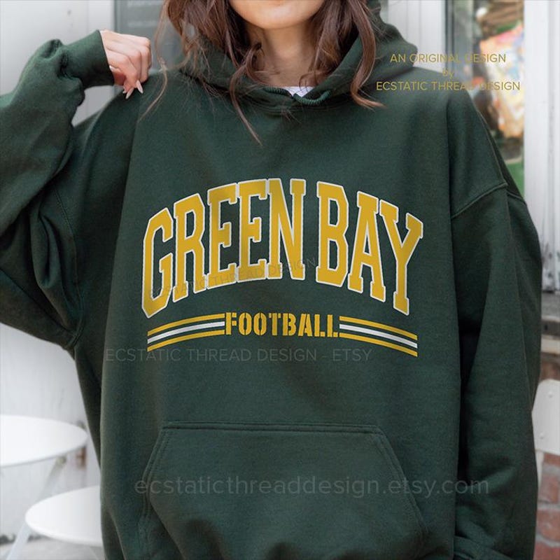 Men Green Bay Hoodie - Etsy