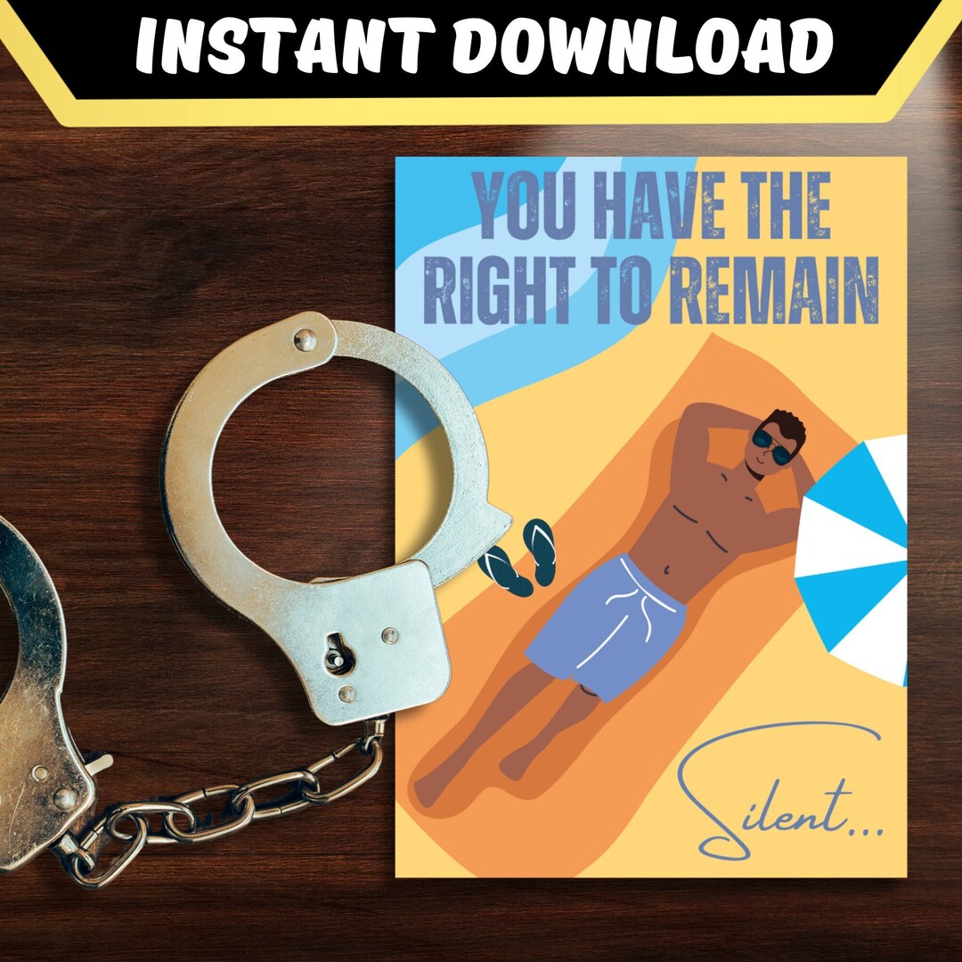 Funny Police Retirement Card Printable PDF You Have the - Etsy