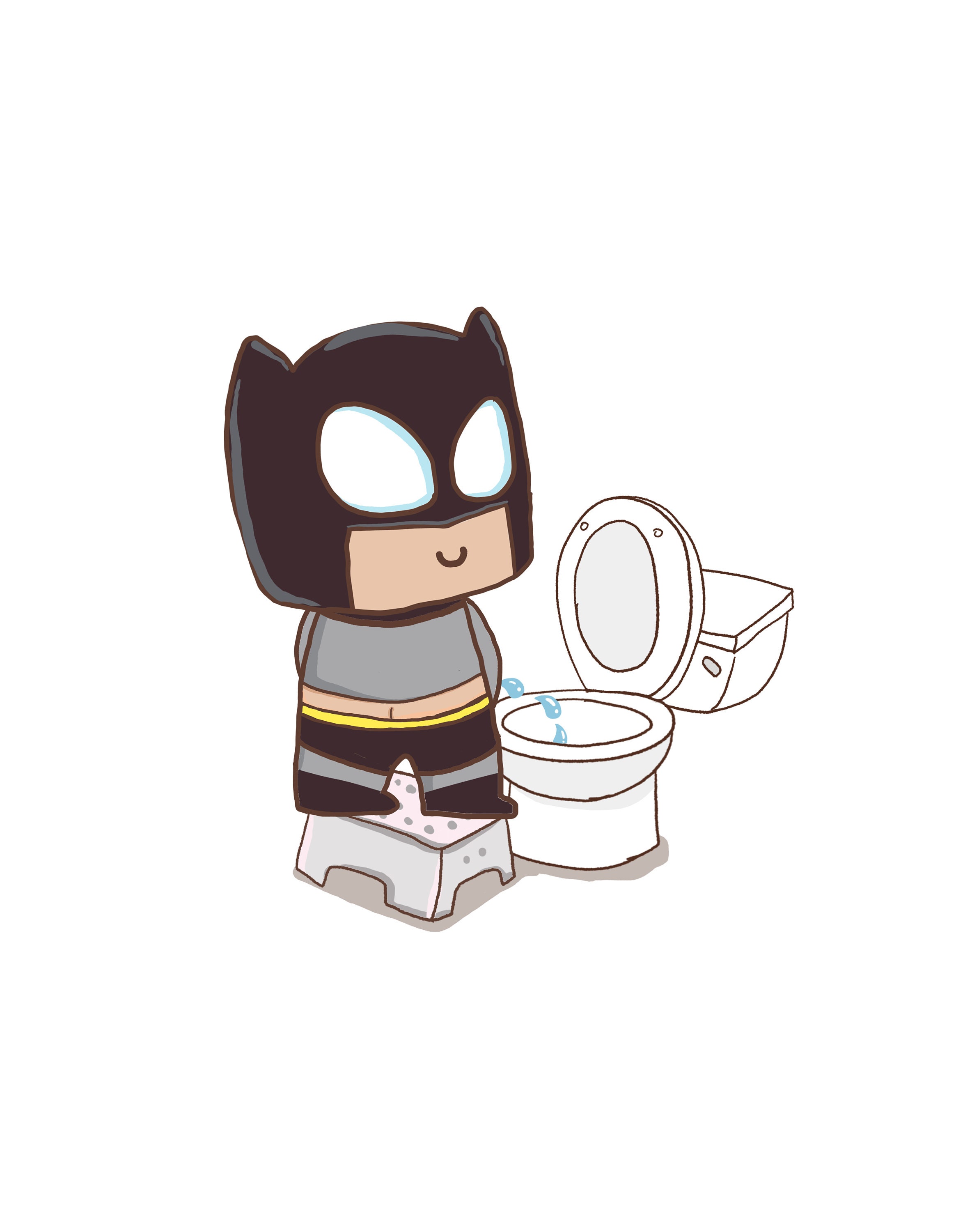 Set of 6 Superhero Bat Kids Bathroom Bedtime Daily Chores Routine ...