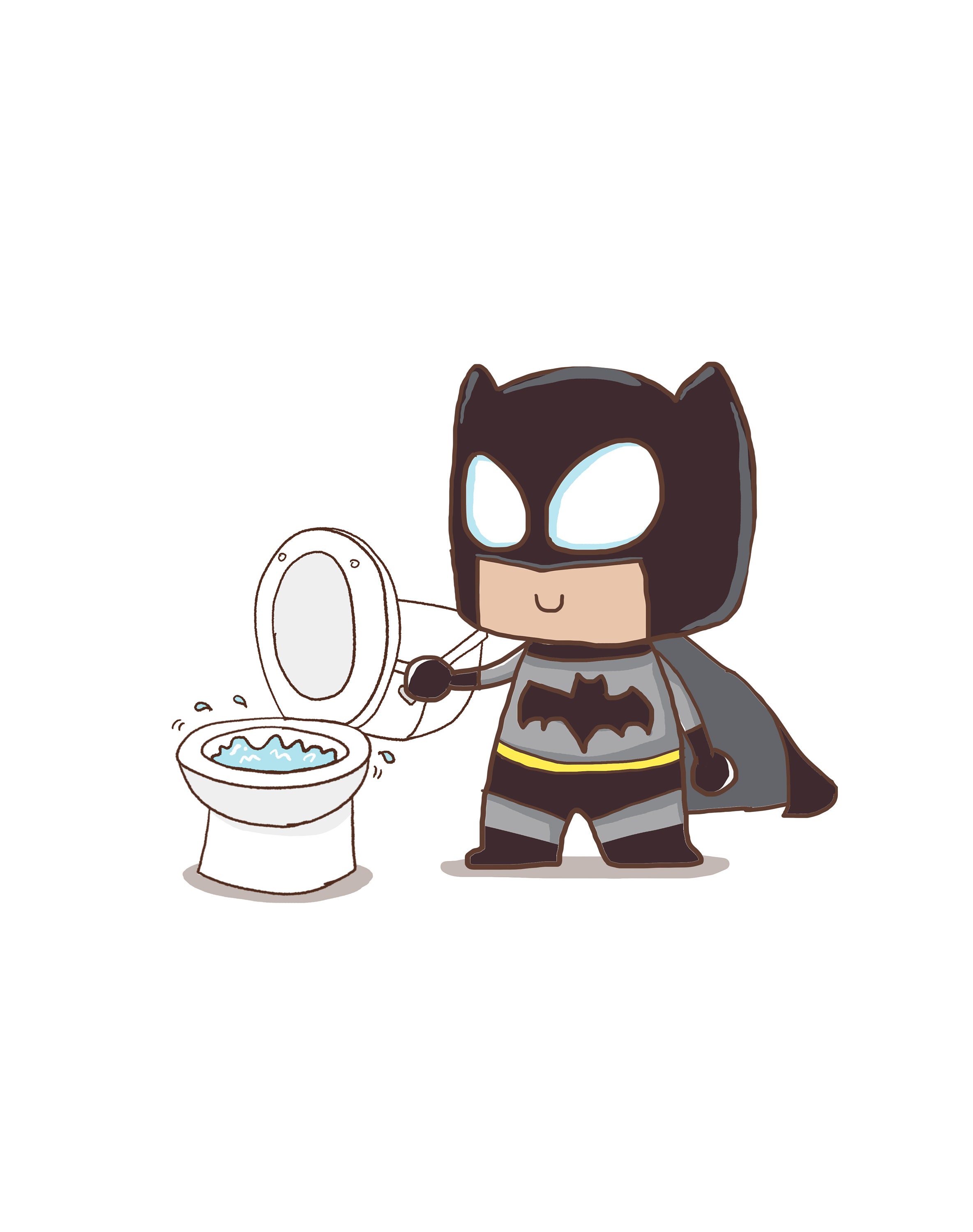 Set of 6 Superhero Bat Kids Bathroom Bedtime Daily Chores Routine ...